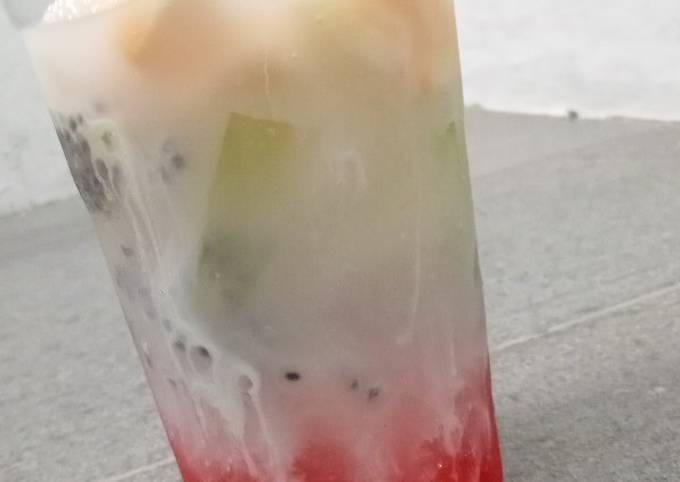 Resep Es timun suri rainbow oleh Lusi Agustina - Cookpad