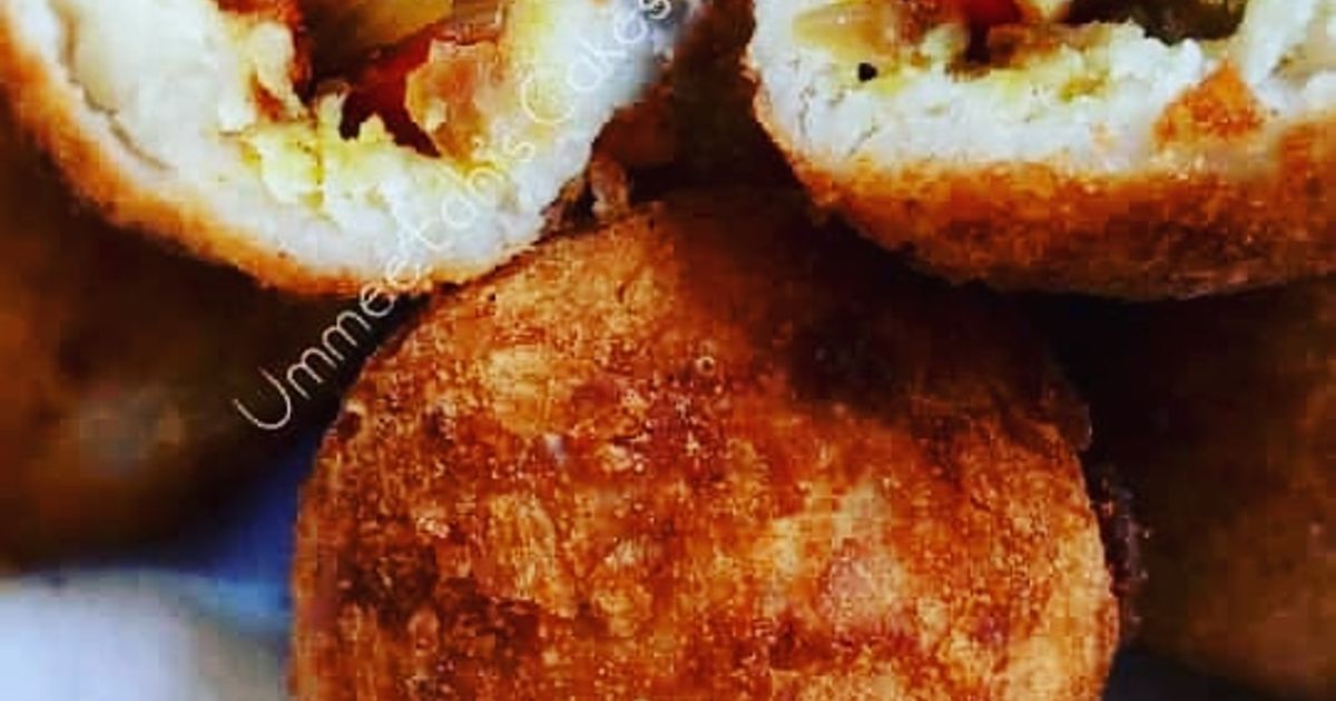 Stuffed Golden Yam Balls Recipe by HALIMA MU'AZU aka Ummeetah - Cookpad