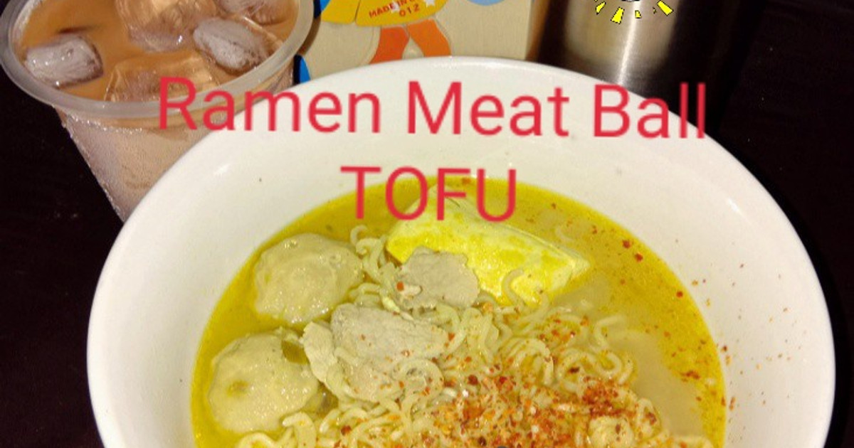 Resep Ramen Meat Ball And Tofu oleh Mommy IYELL - Cookpad