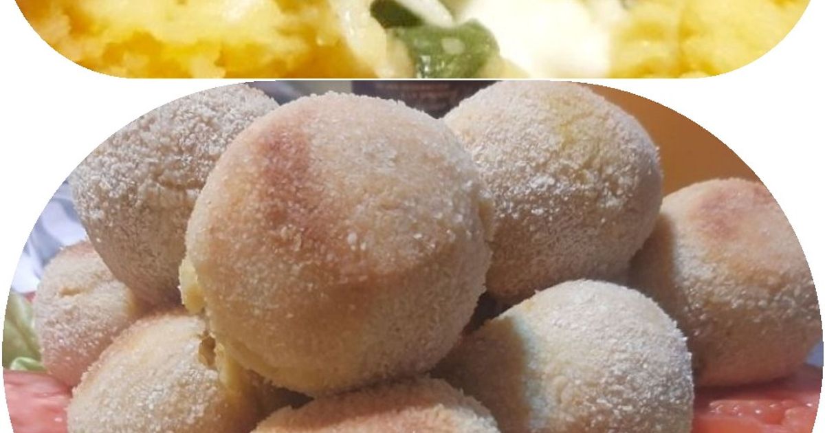 Bombas De Papa Y Batata Rellenas (Horno) Recipe by RoxyLopez - Cookpad