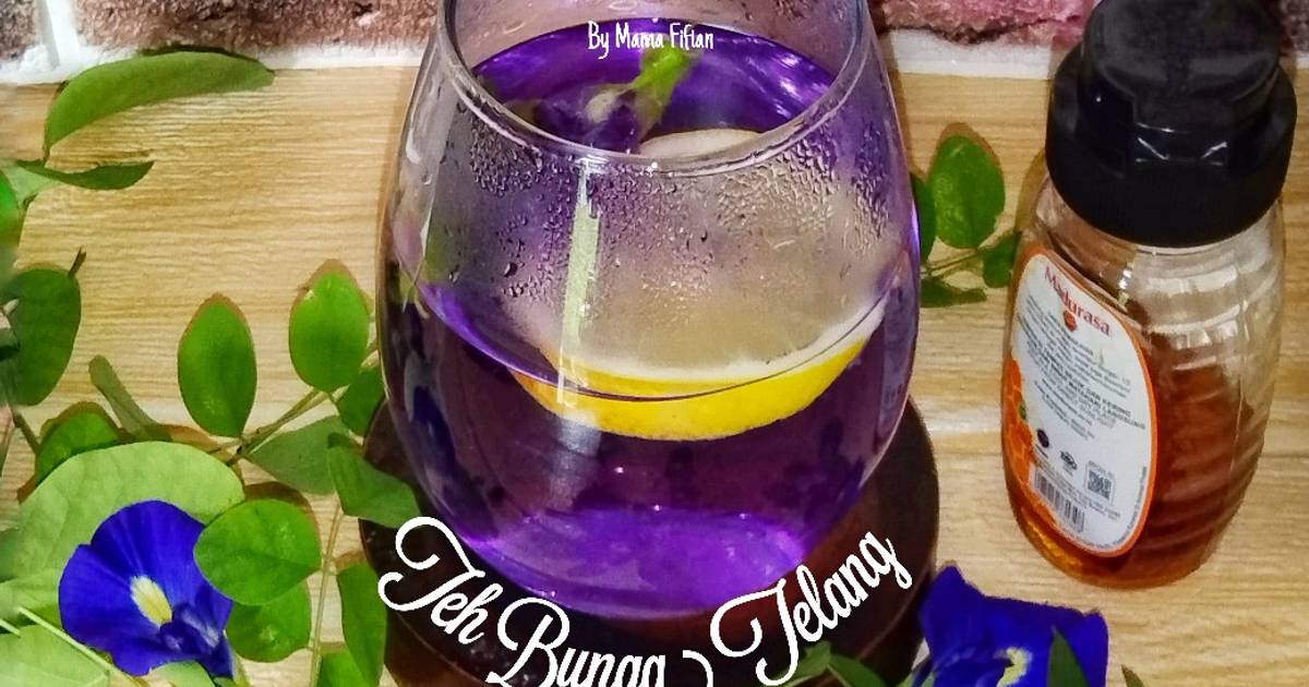Resep Teh Bunga Telang Lemon 🍋 Madu oleh Lanjarsih/Mama Fifian ( MasakanRumahan) - Cookpad