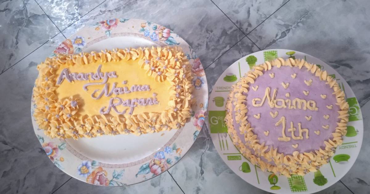 Resep Naima birthday cake oleh Aluna - Cookpad