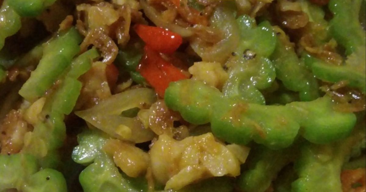 Resep sayur pare rumahan enak dan mudah - Cookpad