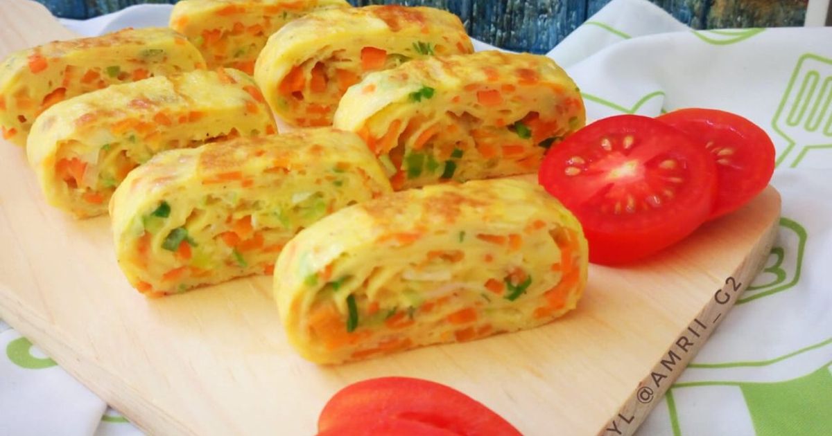 Resep Rolled Omelet oleh Kaka beryl @amrii_g2 - Cookpad