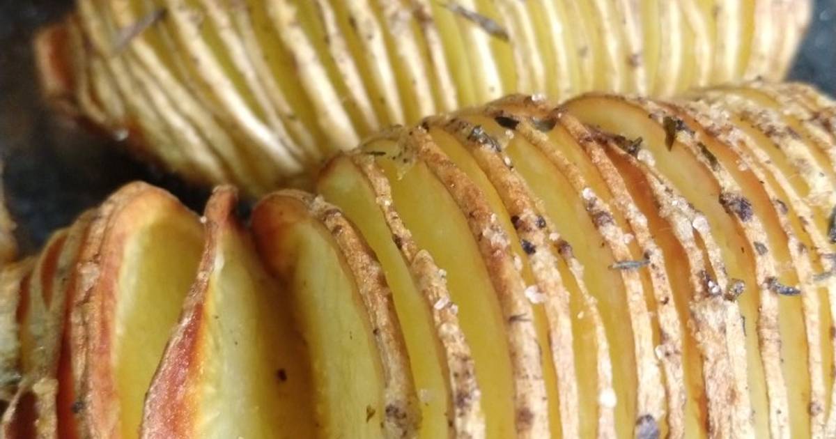 Papas estilo hasselback Receta de Lilia - Cookpad
