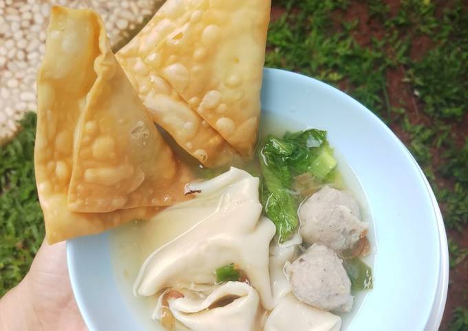 Resep Pangsit rebus / goreng oleh Anggie Anggraeni - Cookpad