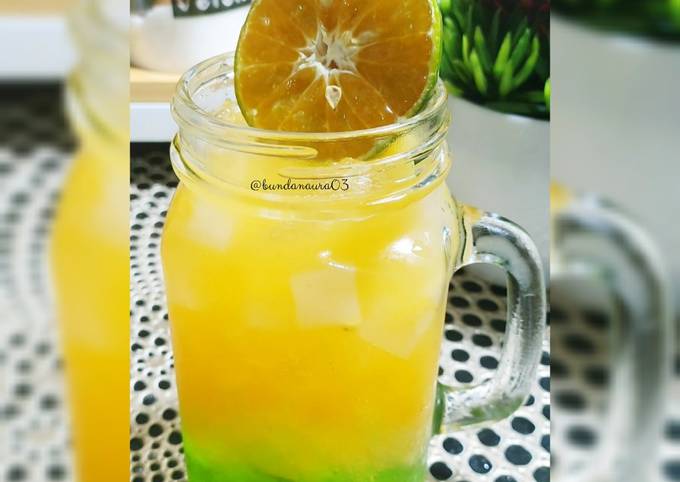 Resep Es jeruk melon segar oleh Bunda Naura03 - Cookpad