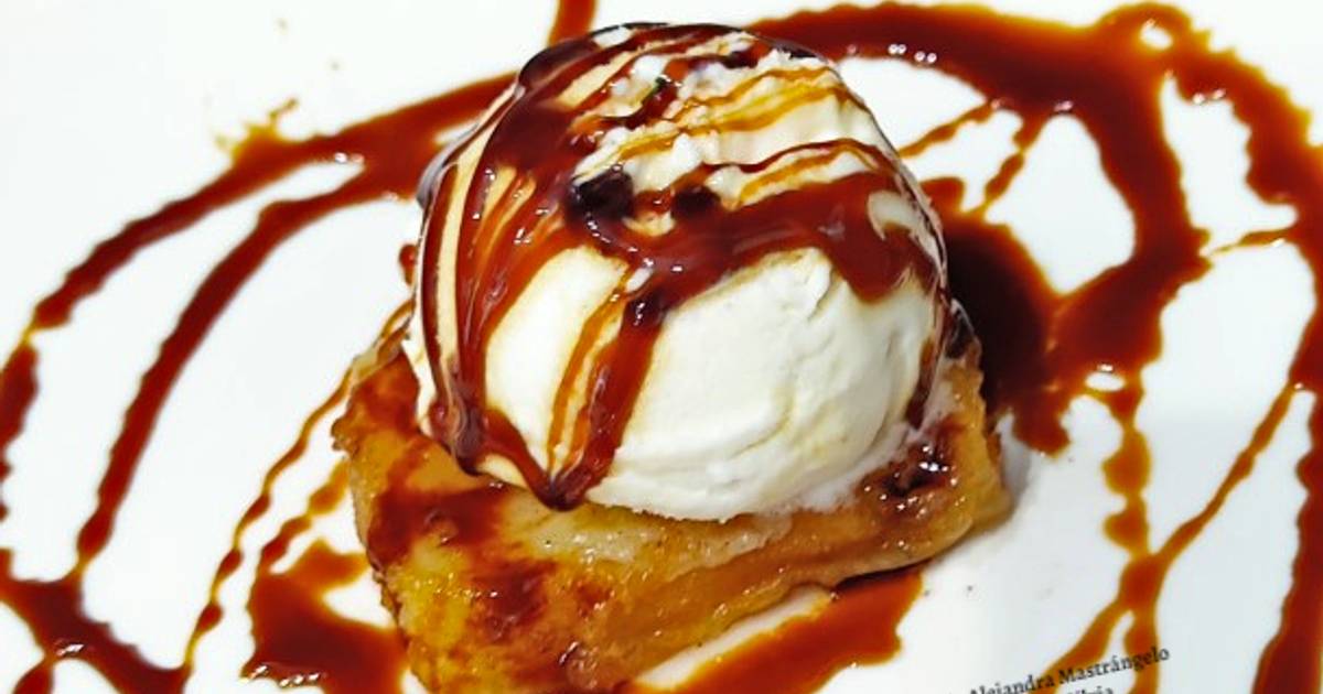 Leche frita con helado Receta de La cocina de Silvia- Cookpad