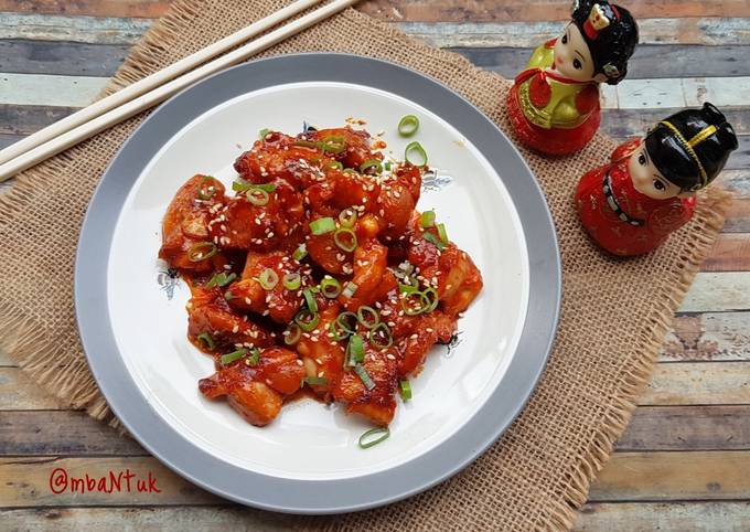 Resep Gochujang Chicken oleh Tituk SK - Cookpad
