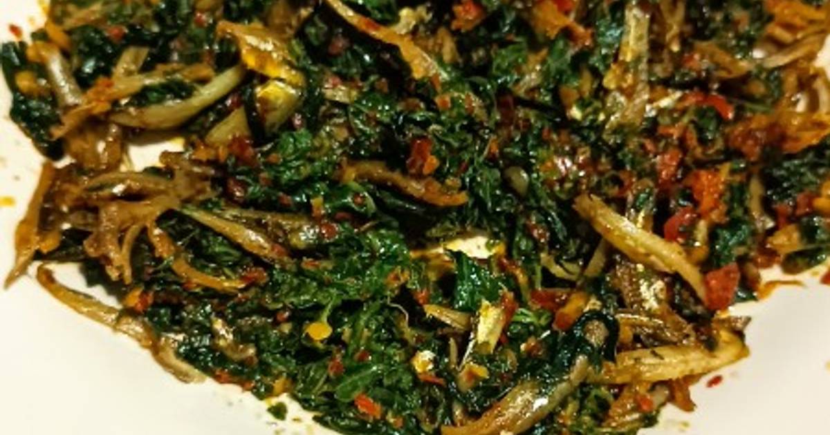 Resep Daun Ubi Balado Teri oleh Lina - Cookpad