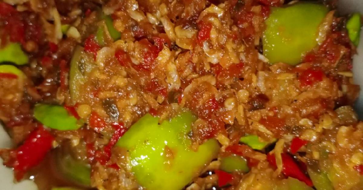 Resep Sambal terung udang rebon dan pete oleh Yundha Saputri - Cookpad