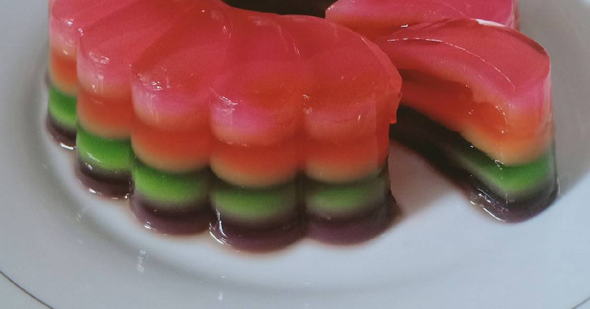Resep Pudding Pelangi oleh Oknisa Carolina - Cookpad