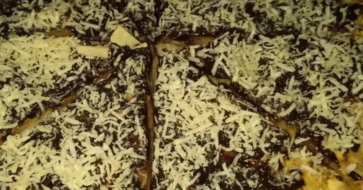 Resep Pizza pisang coklat keju oleh Dapur Mbak Ndutt'z - Cookpad