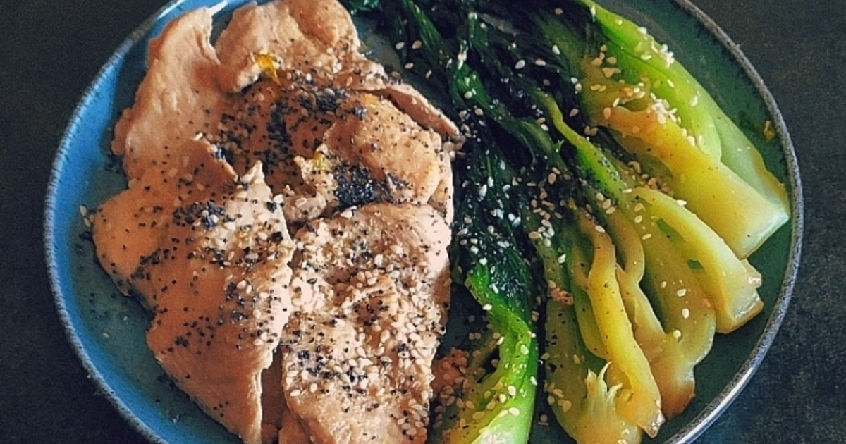 Pak Choi With Chicken Strips Recipe by Francesca Diomede