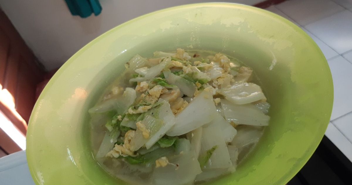 Resep Menu Diet Sawi Putih Orak Arik Telur oleh oktavia - Cookpad