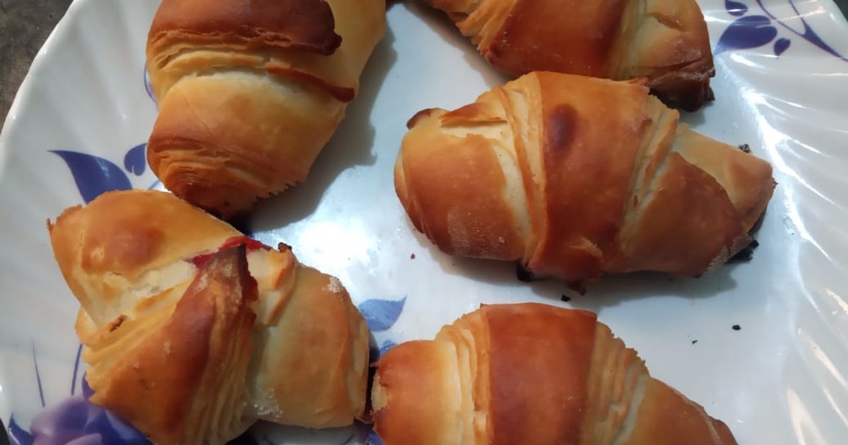 Croissant Recipe /Ramazan Special/ Eggless And Without Oven Recipe by ...