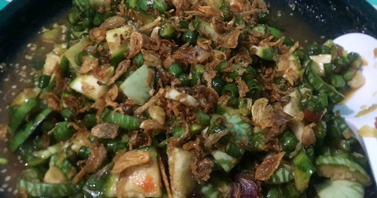 Resep Karedok kacang panjang dan terong hijau oleh Trie Sucy Ramadhani ...