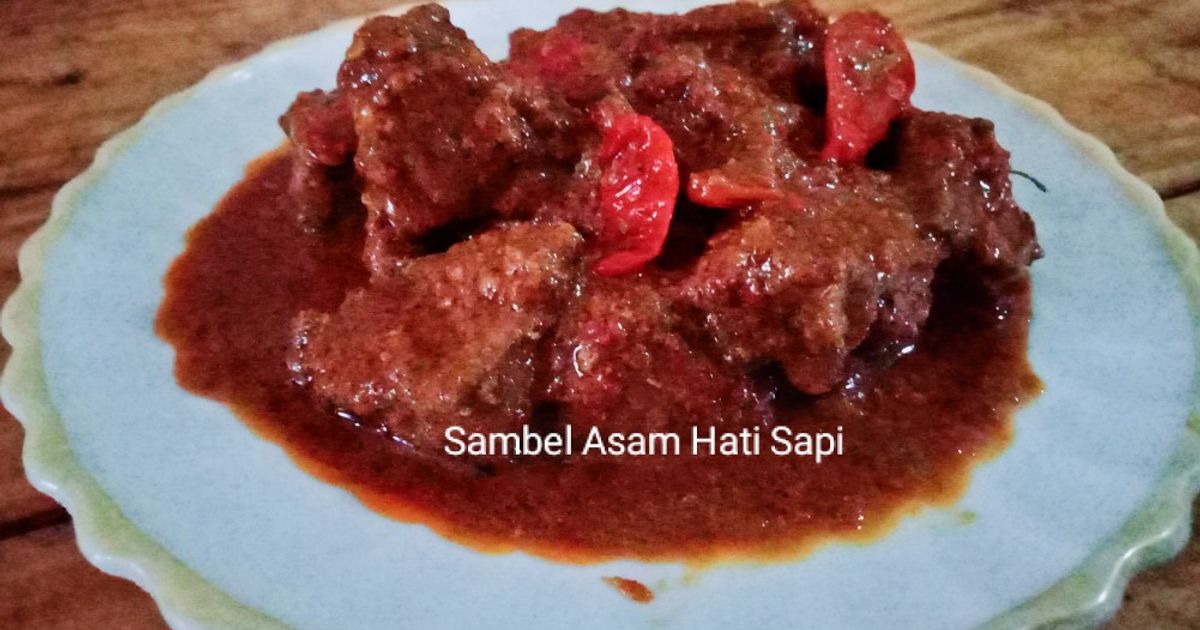 Resep Sambel Asem Hati Sapi oleh Nurul Wahdah - Cookpad