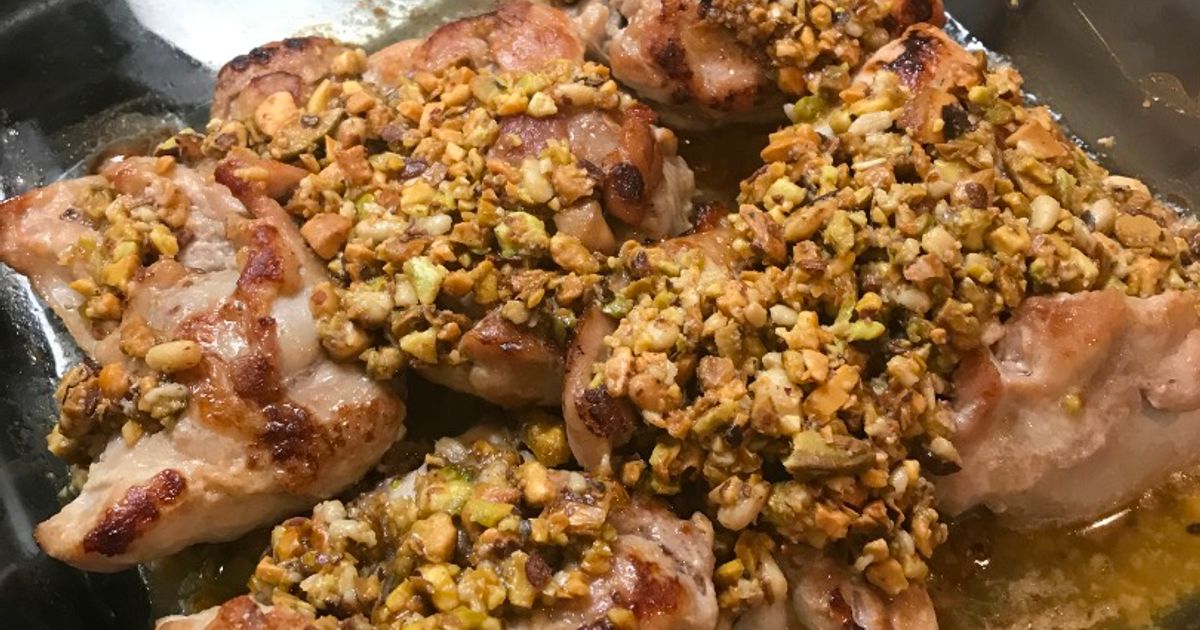 Chicken Thighs With Pistachio 'Pesto' Recipe By Gaia Riva