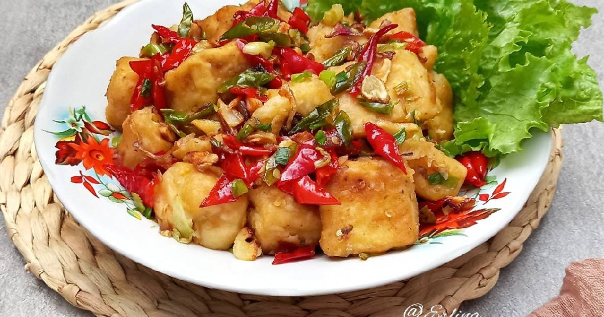 Resep Tahu Kriuk Cabe Garam Pedas oleh Erlina - Cookpad