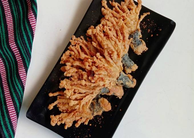 Resep Crispy Enoki Mushroom oleh Manda Evie - Cookpad