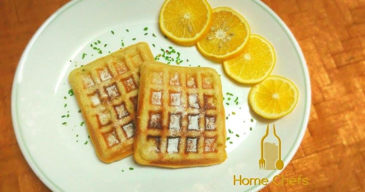 Lemon Waffles Recipe by Shaheen Mustafa - Cookpad