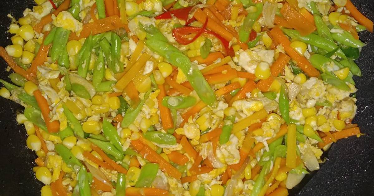 Resep Tumis buncis wortel jagung telur orak arik oleh Jurai Razqa - Cookpad