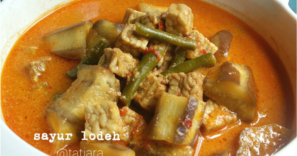 Resep Sayur Lodeh (Terong, Tempe, Kacang Panjang) oleh Tatiara - Cookpad