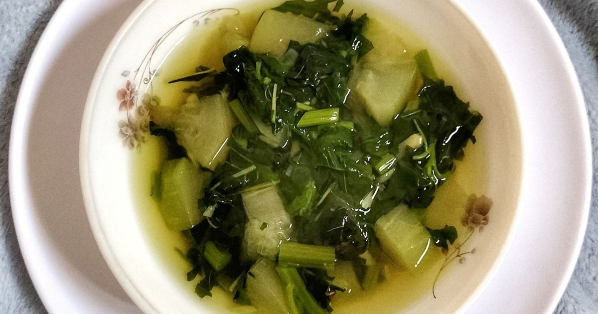 Resep labu putih bayem rumahan enak dan mudah - Cookpad