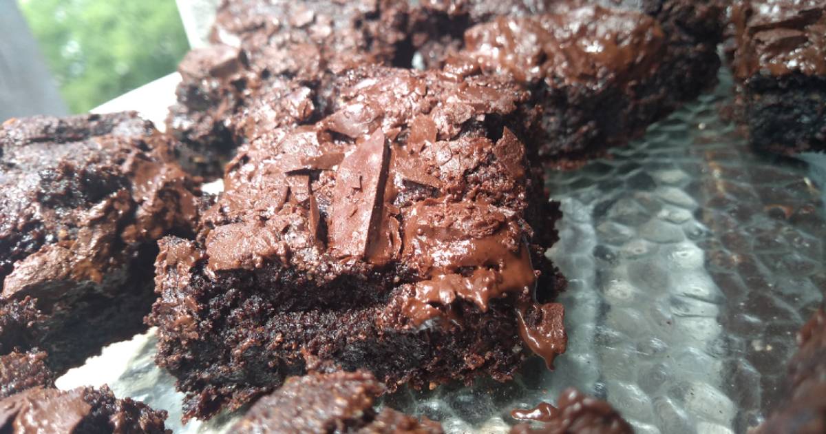 Brownie chocolatoso vegano 🍫 Receta de Daiana Lopez- Cookpad
