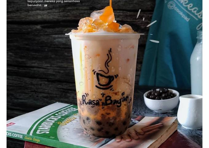 Resep Mango Bubble Milk Tea oleh Tyas yodha - Cookpad