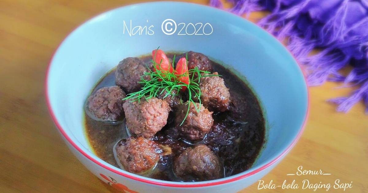 Resep Semur Bola-bola Daging Sapi oleh Sarosa - Cookpad