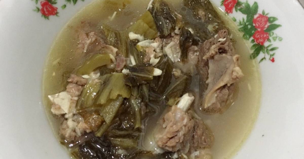 Resep Baikut sayur asin simple (non halal) oleh anastasia dewi - Cookpad