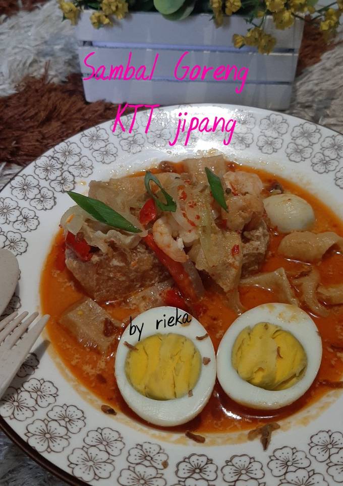 Resep 26.Sambal Goreng KTT Jipang (Krecek Tahu Telur,Jipang=Labu Siam ...