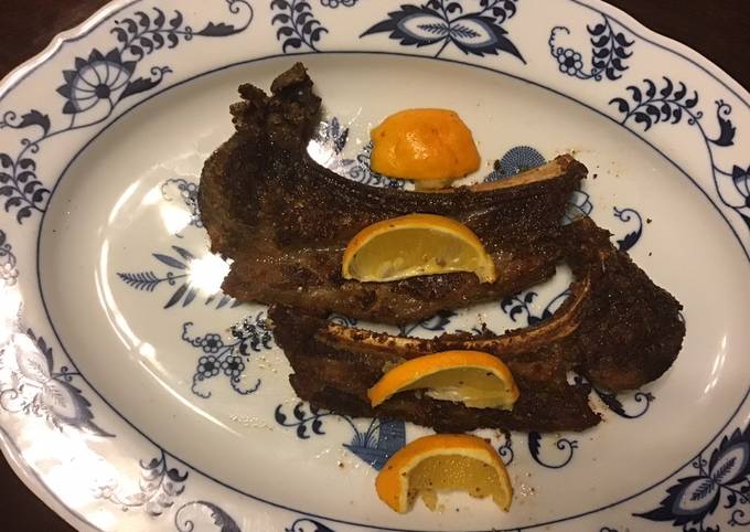 California Farm Crusted Blue Cheese Lamb Chops Recipe by Hobby Horseman ...