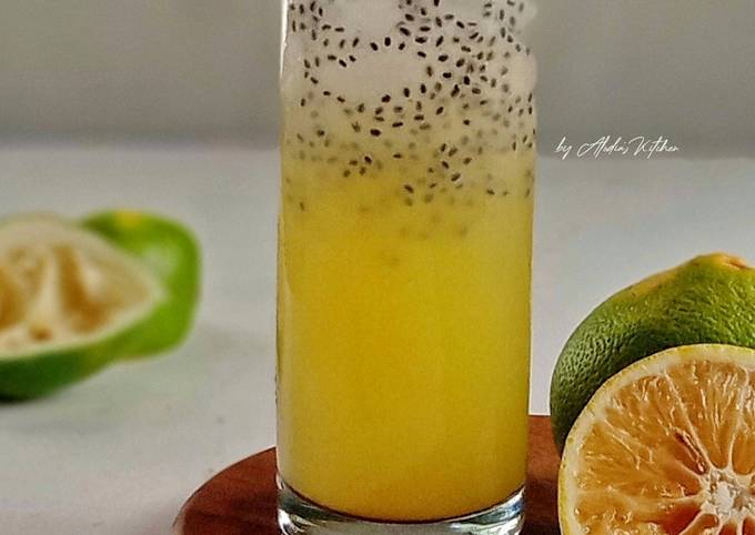 Resep Es Jeruk Selasih 🍊 oleh Vey Alodia's Kitchen - Cookpad