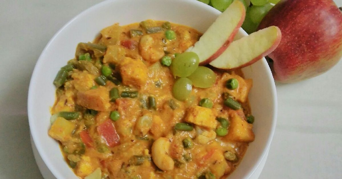 Navratan Curry Recipe by Purvi Modi - Cookpad