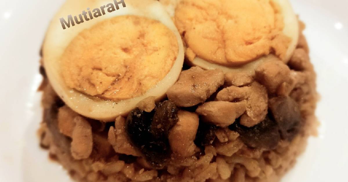 Resep Nasi Tim Ayam Jamur (Versi Praktis) oleh Mutiara - Cookpad