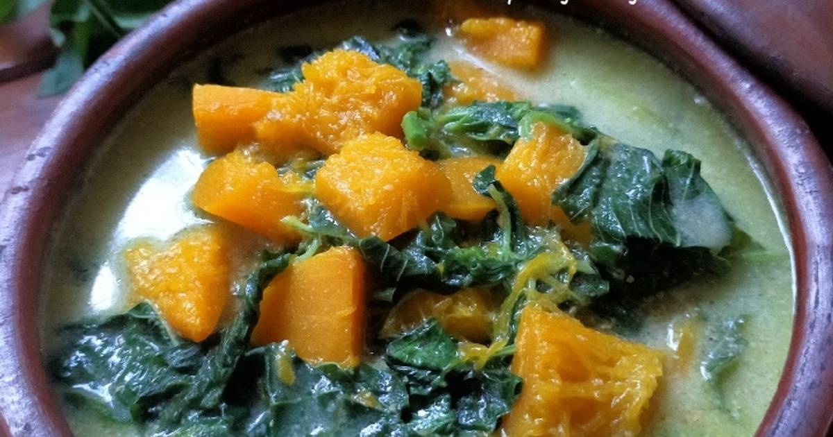 Resep Bobor Bayam Kabocha (Labu Kuning) oleh Ika Mahendra Moenif - Cookpad