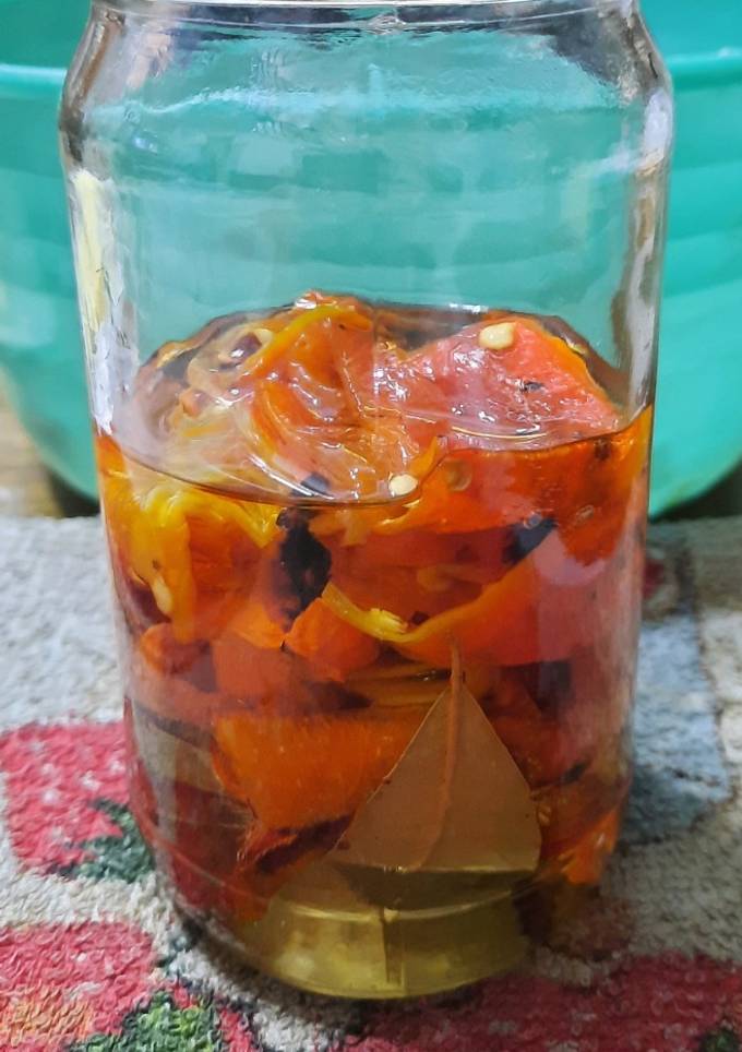 Ajíes, morrones asados en tostadora de chapa Receta de La profe Luisa ...