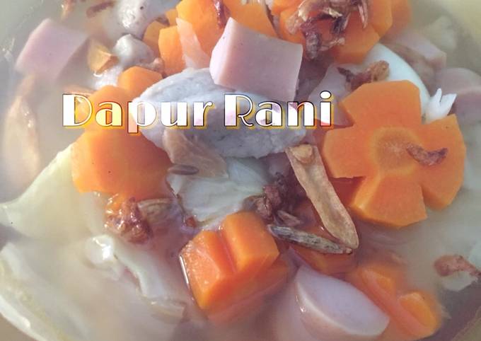 Resep Sayur sop sosis ayam simple versi anak kost oleh Dapur Rani - Cookpad