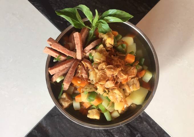 Resep Sup Tempe Sosis Bunga oleh Hime & Quin Kitchen - Cookpad