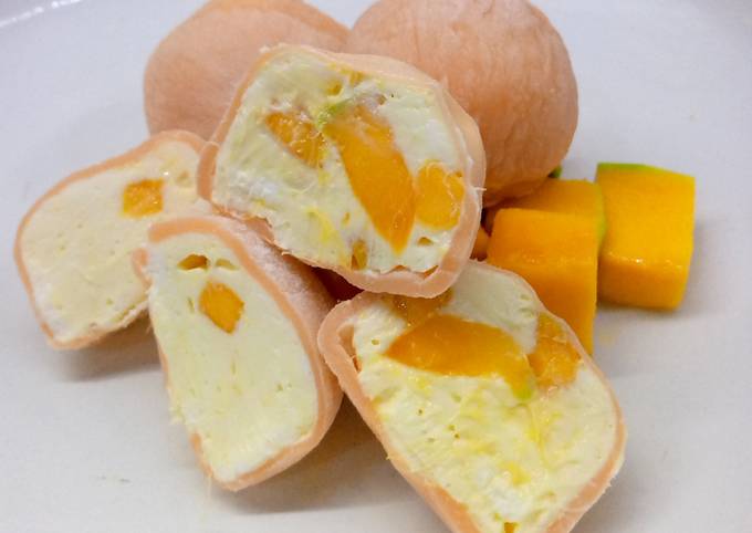 Resep Mochi mangga ice cream oleh Mamatata - Cookpad