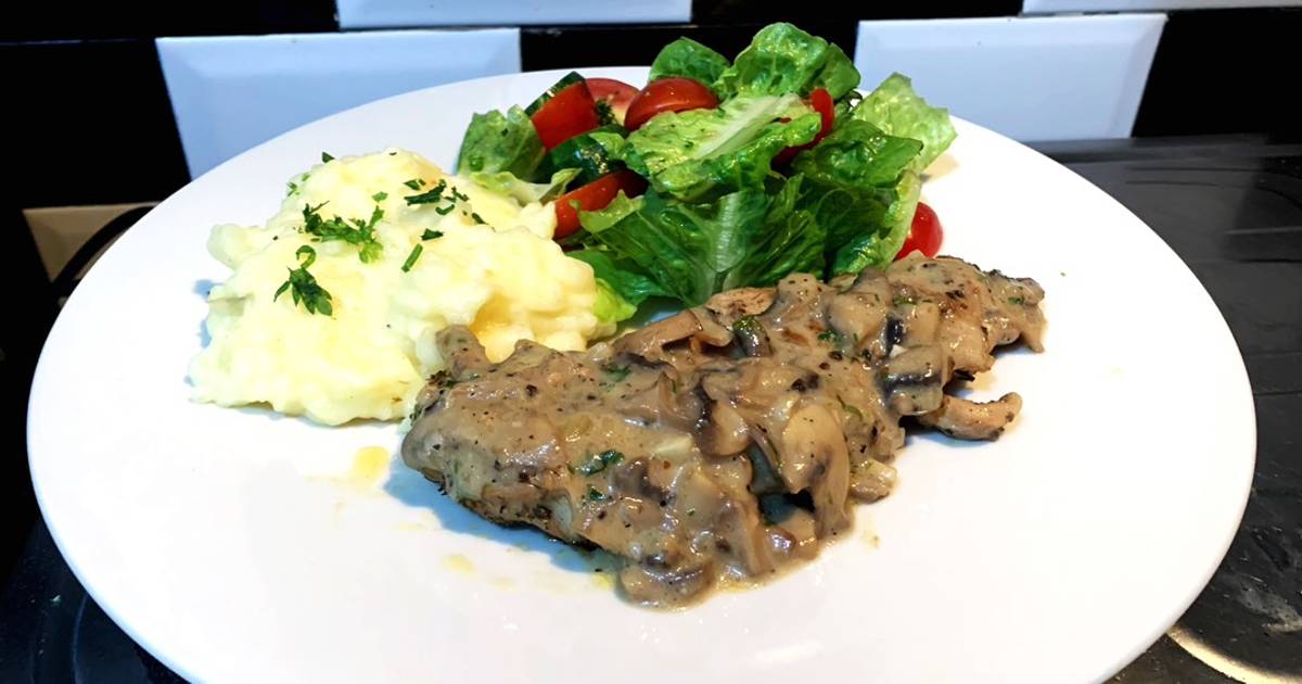 Resep Steak Ayam Saus Jamur oleh Michael Turnip - Cookpad