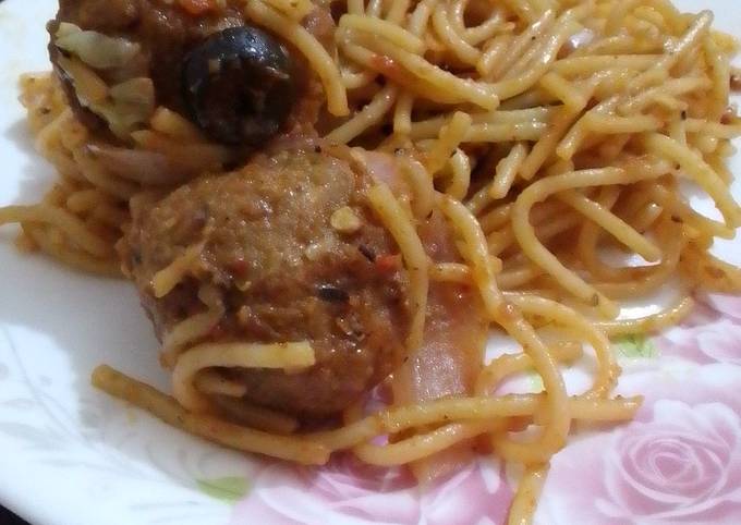 Kofta Spaghetti 🍝🍝🍝 Recipe by Sarah Ali 🧑‍🍳 - Cookpad