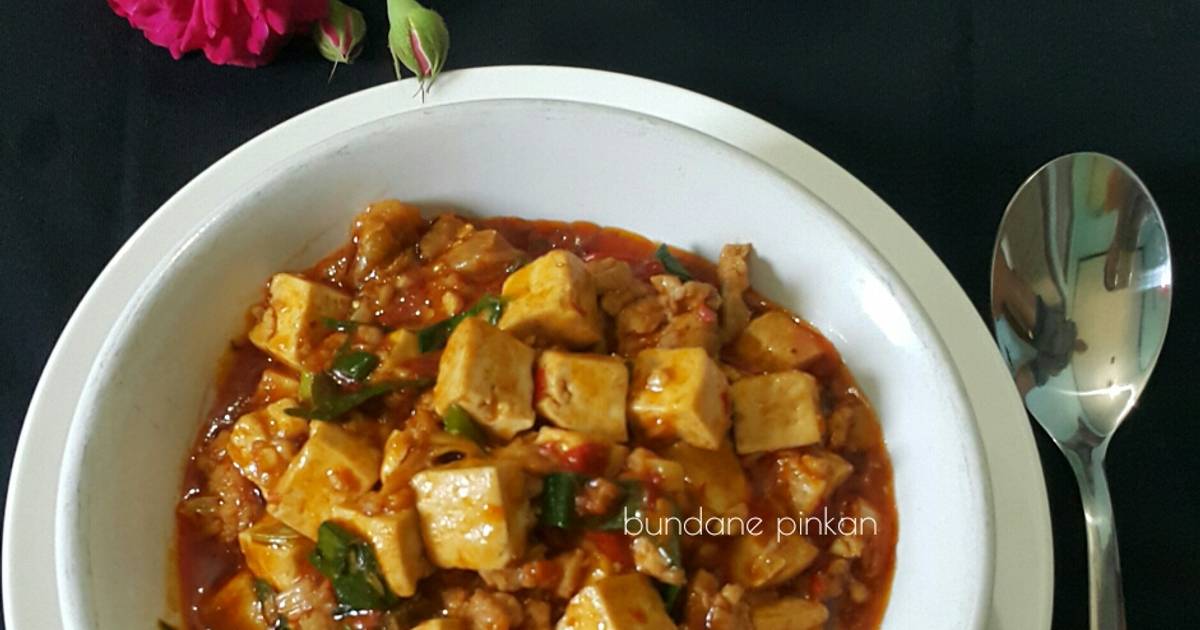 Resep #25 Mapo tofu oleh Bundane Pinkan - Cookpad
