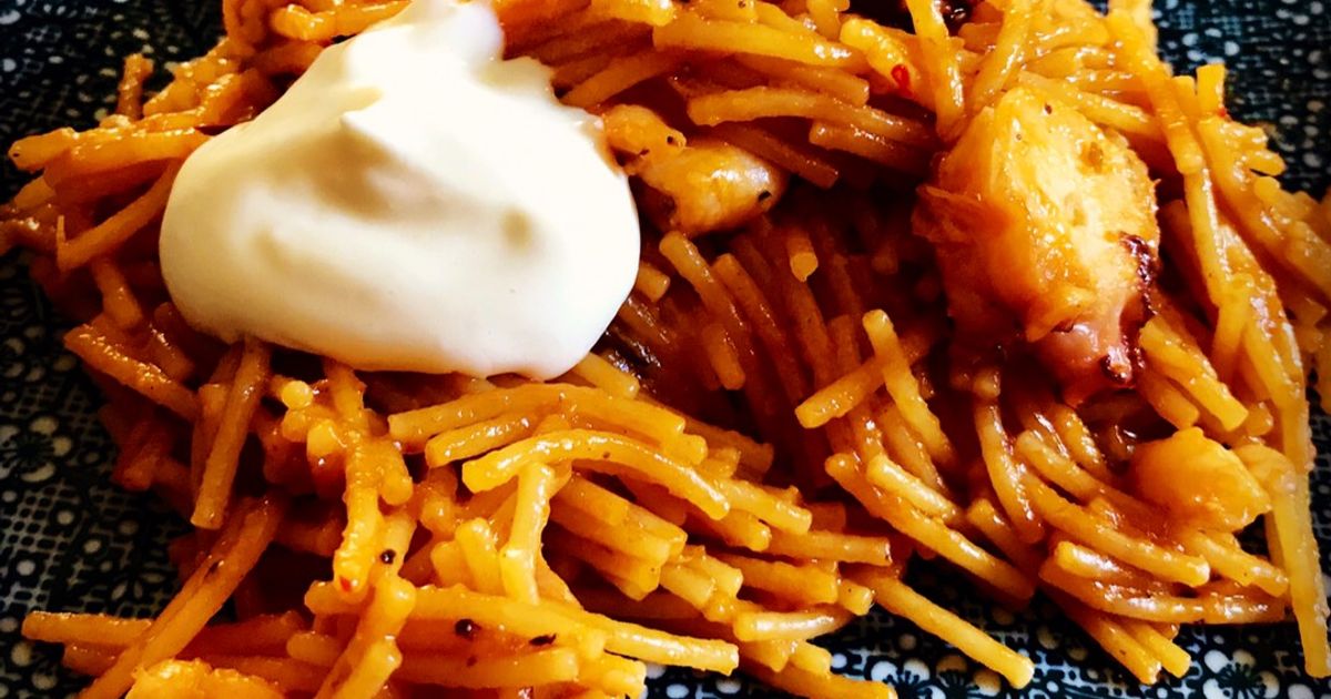 Fideuá With Octopus And Shrimp With Aioli Recipe By Cocina Con Barbara