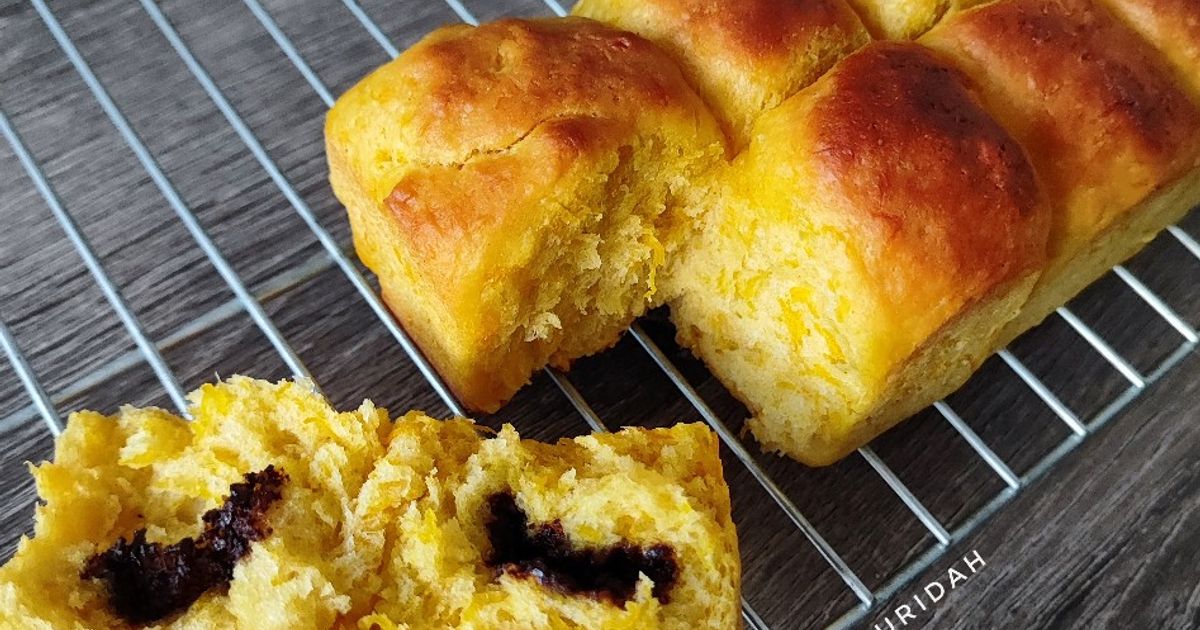 Resep Roti Sobek Labu Kuning (Tanpa Telur) oleh Eva Nuridah - Cookpad