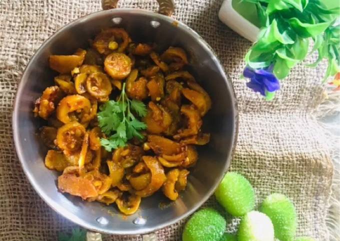 Kantola masala subji Recipe by Nidhi Bole - Cookpad