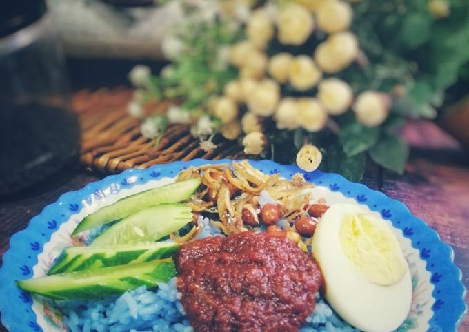 Resipi Nasi Serai Bunga Telang Rice Cooker oleh Norashikin Rahmat - Cookpad